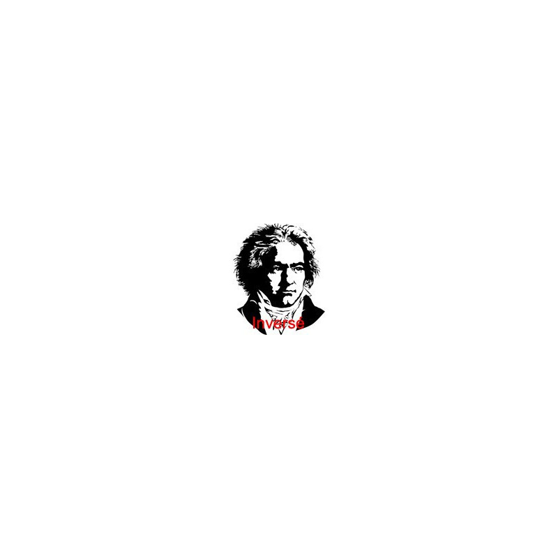 Sticker Portrait de Beethoven Finition du sticker Brillant Sens du ...