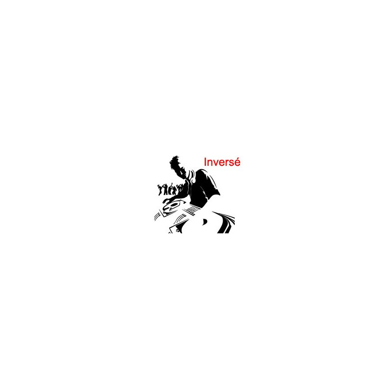 Sticker DJ avec danseurs Finition du sticker Brillant Sens du sticker ...