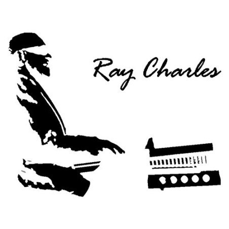 Sticker Ray Charles Dimensions du sticker 15 cm x 20 cm Finition du ...