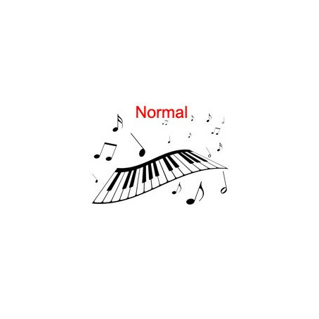 Sticker Clavier de piano avec notes de musique Finition du sticker ...